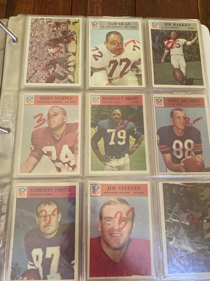 1966 Topps Football Lot (32) | eBay