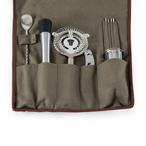 LEGACY - a brand 10-Piece Bar Tool Roll Up Kit, Mixology Bartender ...