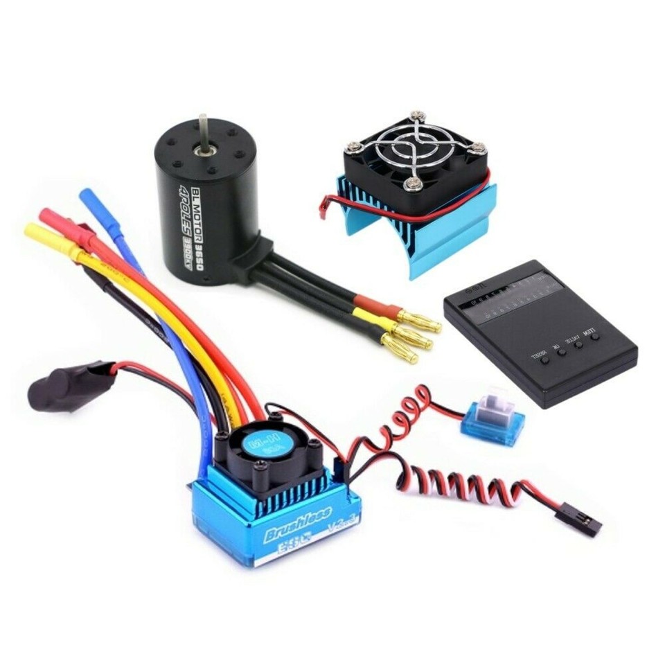 Brushless Motor+120A Waterproof Brushless Esc DIY Part For 1/10 HSP HPI ...