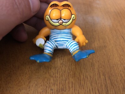 VINTAGE 1980s GARFIELD SWIMSUIT TOY PVC FIGURE FUN | eBay