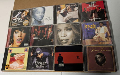 12x CD LOT - R&B USHER R KELLY LUTHER VANDROSS MARY J THE ISLEY ...