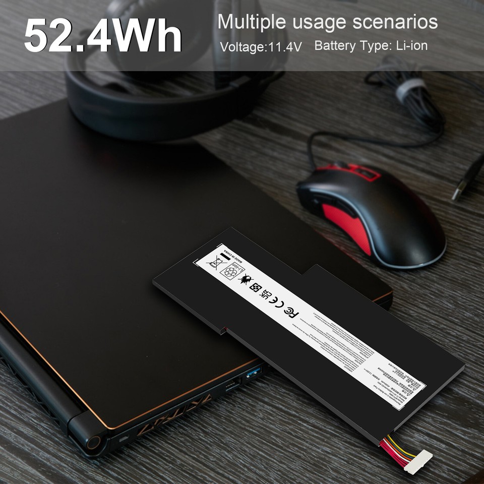 Battery for MSI GF75 Thin 3RD 8SC 8RD 8RC 8RX 9SC GF65 GS73 8RF BTY-M6K ...