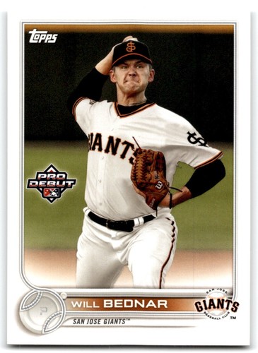 2022 TOPPS PRO DEBUT WILL BEDNAR SAN JOSE GIANTS #PD-47 | eBay
