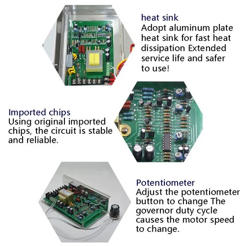 Permanent Magnet DC Motor Controller 1HP Speed Regulator 750W High ...