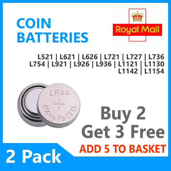 Coin Cell Watch Battery ALL SIZES L521 | L621 | L626 | L721 | L727 ...