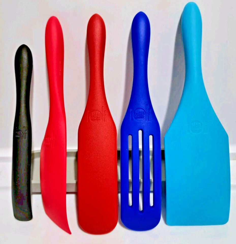 Mad Hungry 6 PIECE Silicone Spurtle Kitchen Cooking Baking Utensil Set ...