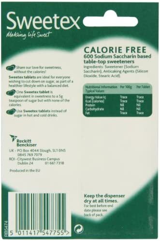 Sweetex Calorie Free Sweeteners, 600 Tablets | eBay UK