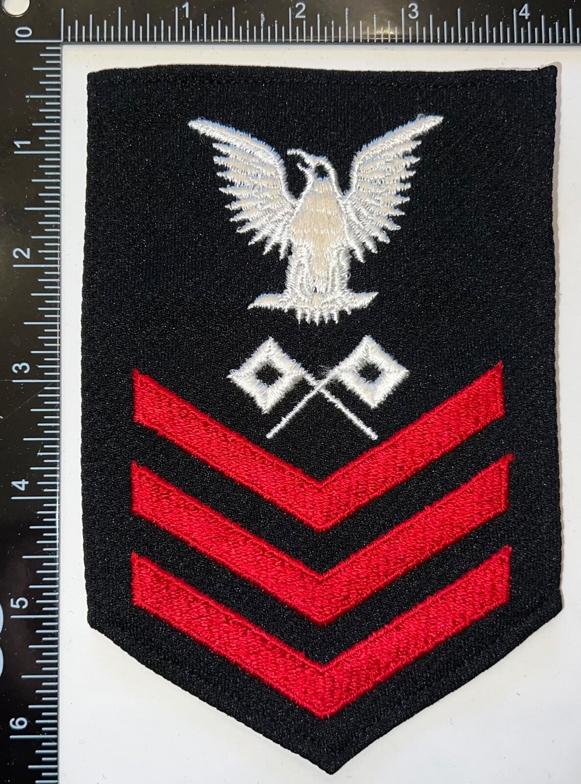 USN US Navy Signalman Petty Officer 1st Class Rate BLUE Patch | eBay