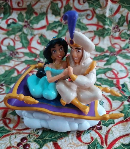 Vintage Applause Disney ALADDIN & JASMINE FLYING CARPET Figurine Toy | eBay