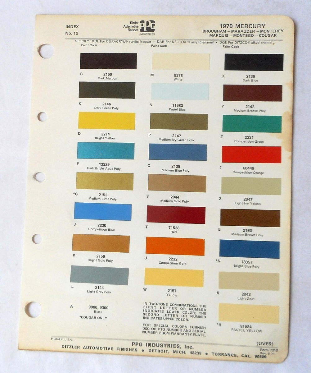 Ppg Color Chart Online