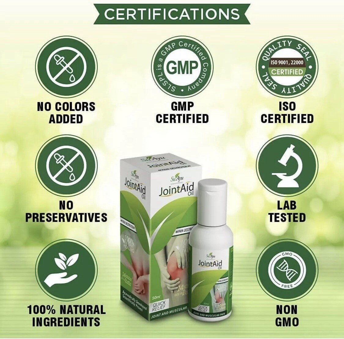 🇬🇧Ayurvedic Joint Aid Oil Instant Pain Relief For Joints & Muscles Pain ...