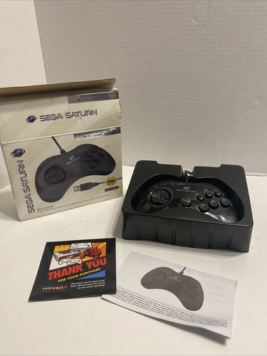 Retro-Bit Official Sega Saturn USB Controller PC, MAC, Switch & Genesis ...