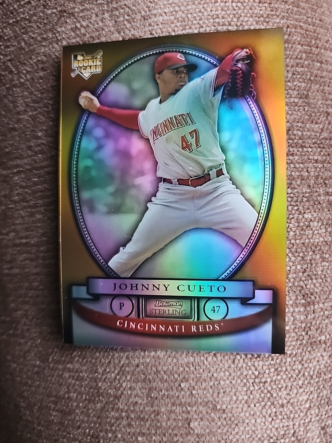 2008 Bowman Sterling Johnny Cueto Gold Refractor Rookie Card | eBay