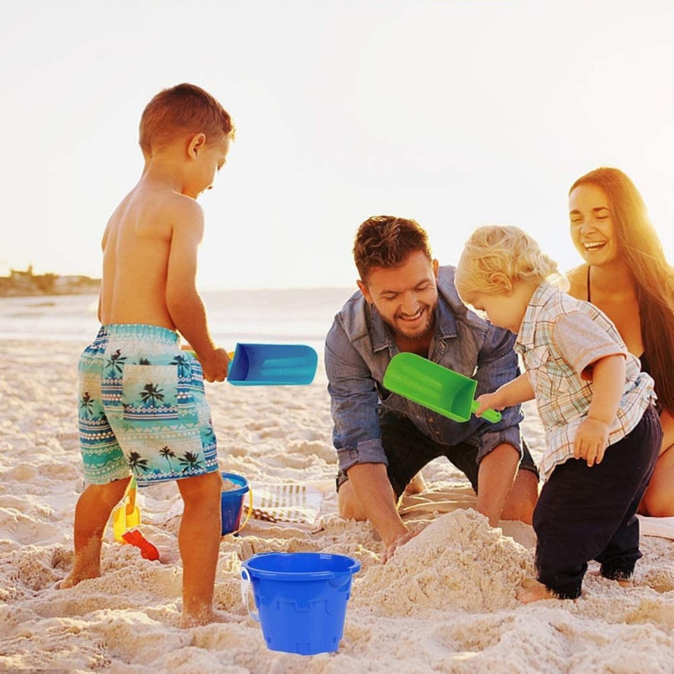 4pcs Plastic Sand Shovels Children Sand Scoop Toy Short Handle Shovels ...