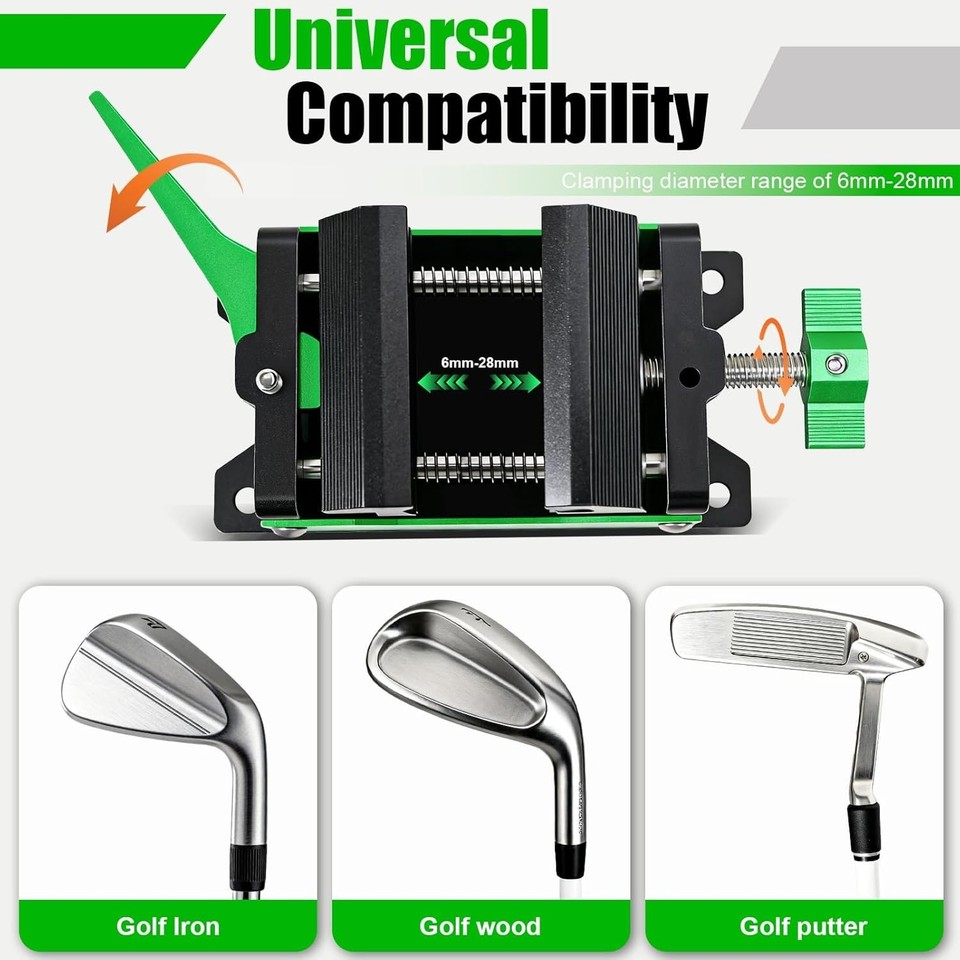 Golf Club Vice, Quick Release Golf Club Aluminum Clamp, Quick ...