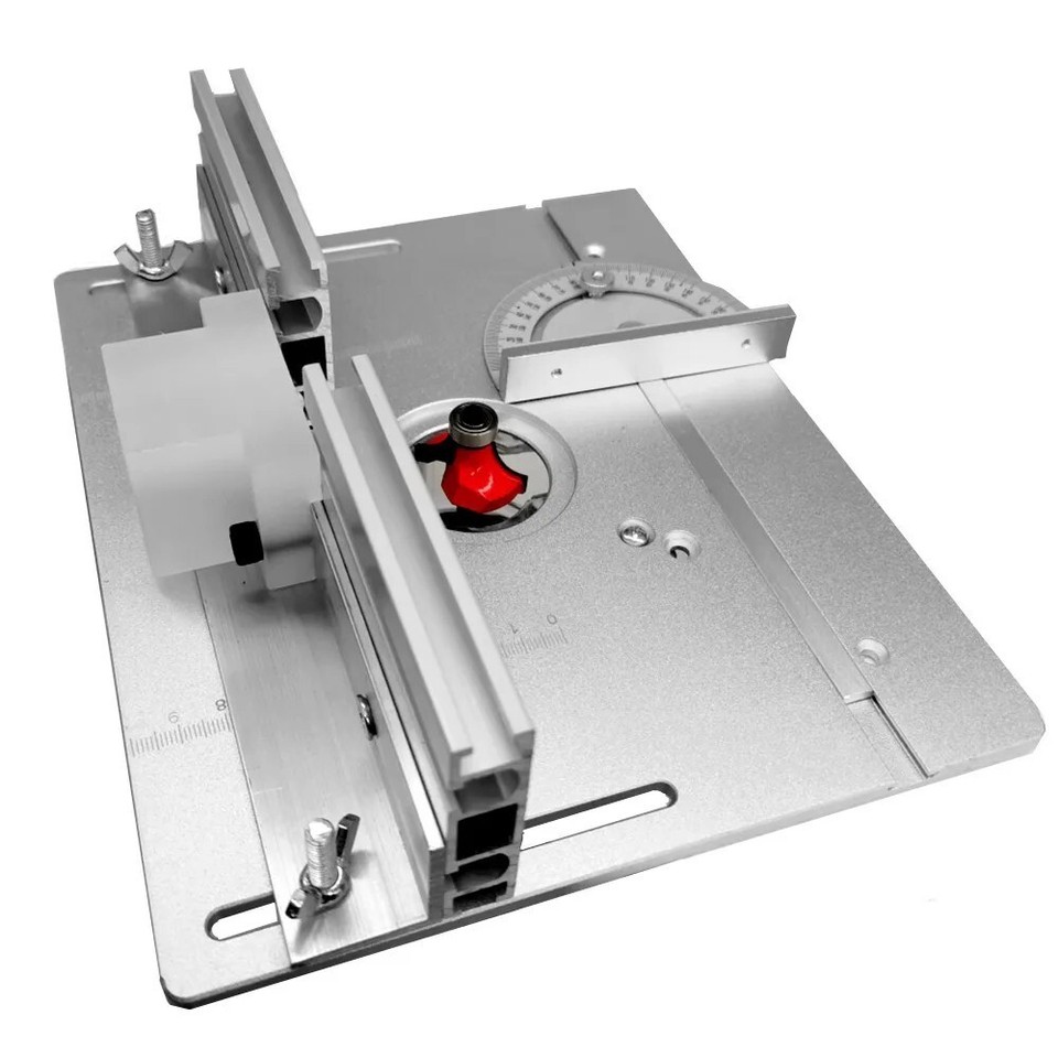2 In 1 Aluminum Router Table Insert Plate for Wood Router Trimming ...