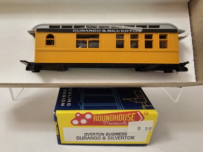 Roundhouse HO Durango & Silverton 34' Overton Business Car - New ...