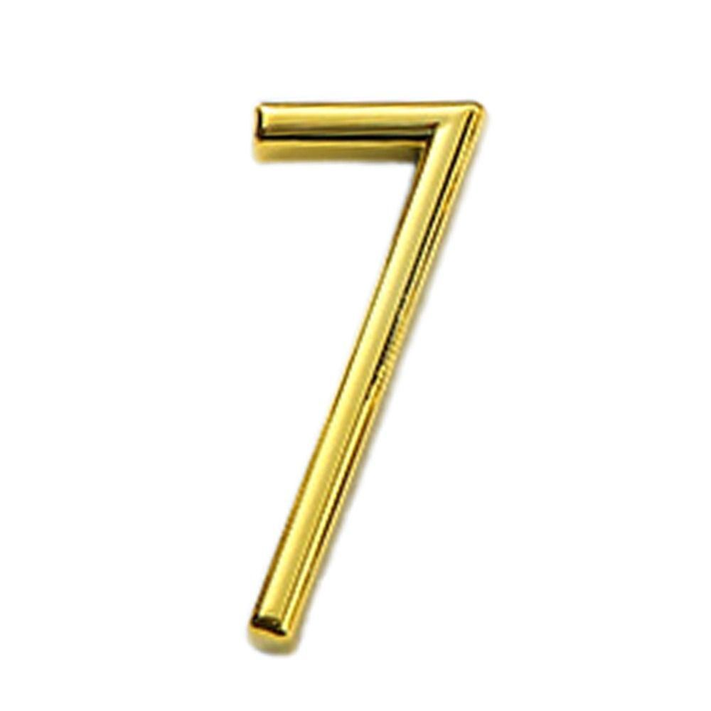 Gold Door Number Sign 3D Plate Sign Creative Address Sign Universal | eBay