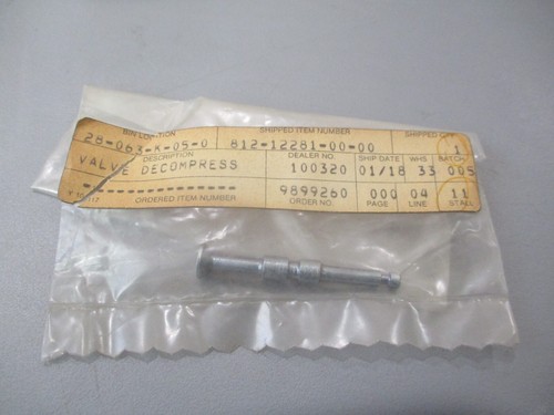Yamaha Decompression Valve NOS OEM PT # 812-12281-00 Om4 for sale ...