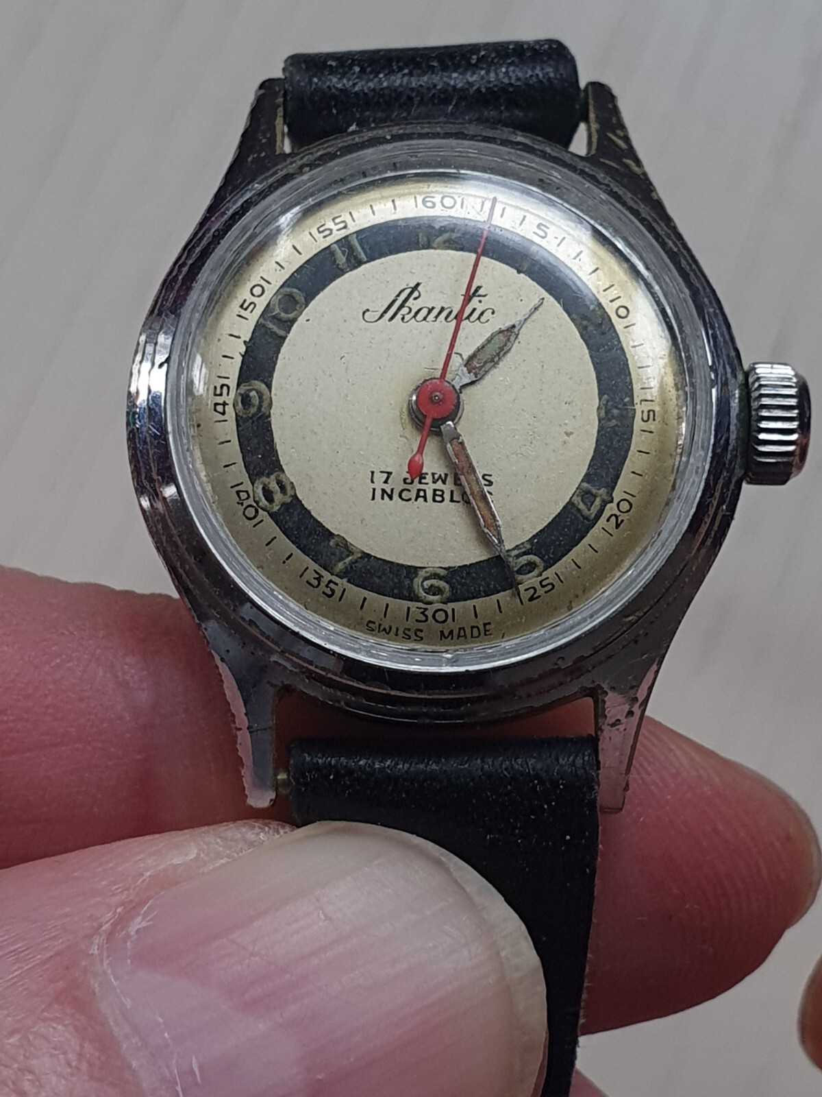 Very Rare Vintage SKANTIC 1940s Swiss Made Watch - Gem