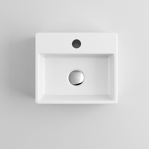 Basin Sink Modern Square Ceramic Small Basin Wall Hung Corner ...