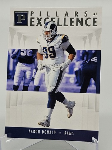 2018 PANINI AARON DONALD PILLARS OF EXCELLENCE INSERT CARD LOS ANGELES ...