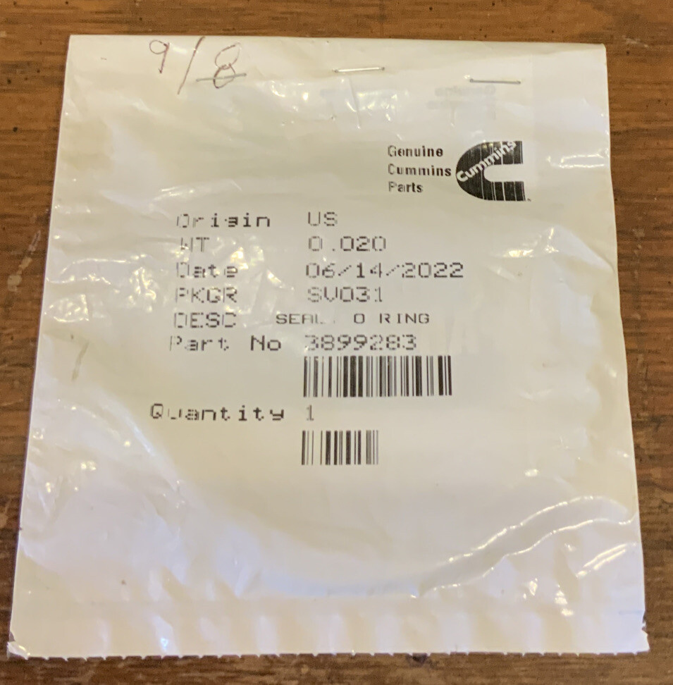 Cummins O-Ring Seal 3899283 for sale online | eBay