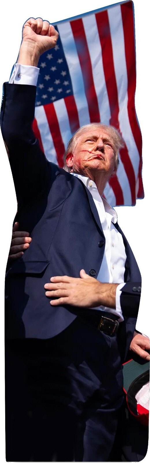 75" Tall Lifesize Donald Trump Shooting CARDBOARD CUTOUT 2024 Fight ...