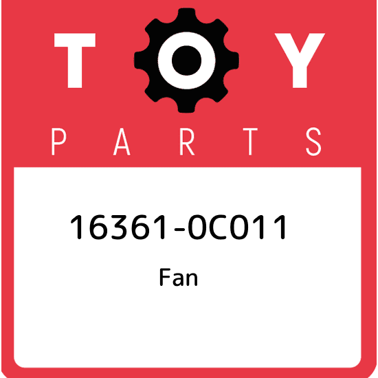 16361-0C011 Toyota Fan 163610C011, New Genuine OEM Part | eBay