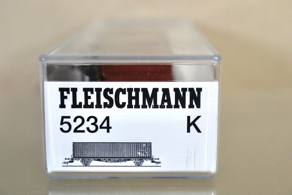 FLEISCHMANN 5234 K DB TFG CONTAINER WAGON MINT BOXED od | eBay