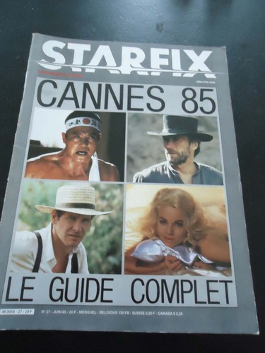 Starfix Magazine N° 27 spécial Cannes 1985 le guide complet | eBay
