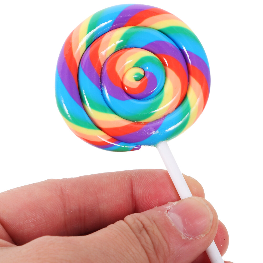 5 PCS Child Simulation Food Toy Lollipops Ornament Clay Candy | eBay