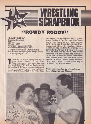 Nikolai Volkoff Roddy Piper 8x10 Pro Wrestling Magazine Page Photo NWA ...