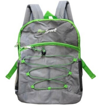 ProSport Deluxe MultiPocket School Hiking Backpack TopGrip Handle Grey ...