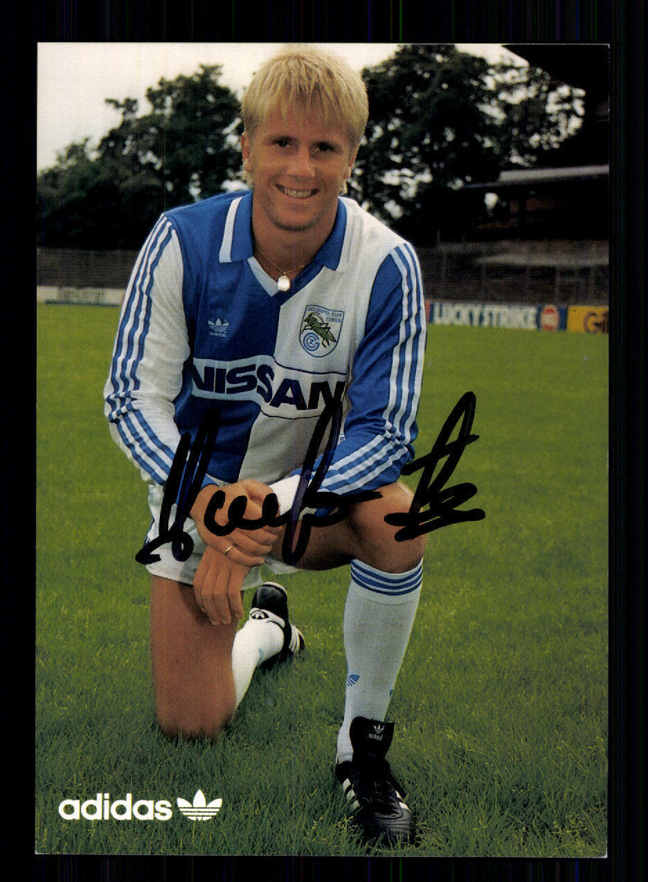 Andy Halter Autogrammkarte Grasshopper Zürich 1988-89 Original + A ...