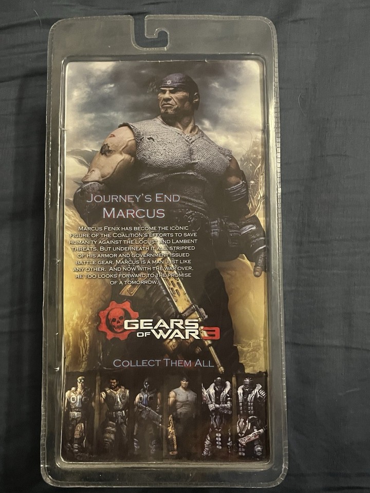 NEW Gears of War 3 Journey’s End Marcus Fenix Figure w/ GOLD Retro ...