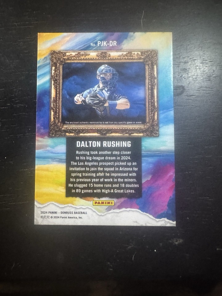 2024 Donruss Dalton Rushing Jersey Kings Blue Ice Relic #PJK-DR LA ...