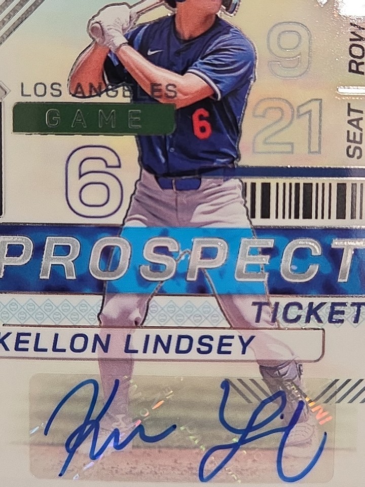 Kellon Lindsey 2024 Panini Prospect Edition Autograph #10 Los Angeles ...
