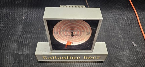 Vintage Ballantine Beer Motion Lighted Sign Clock Working | eBay