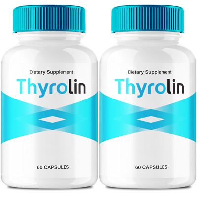 (2 Pack) Thyrolin Thyroid Support Capsules, Thyrolin Thyroid Supplement Pills | eBay