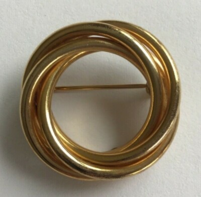 Vintage Winard Signed 14K Yellow Gold Filled interlocking Circles ...