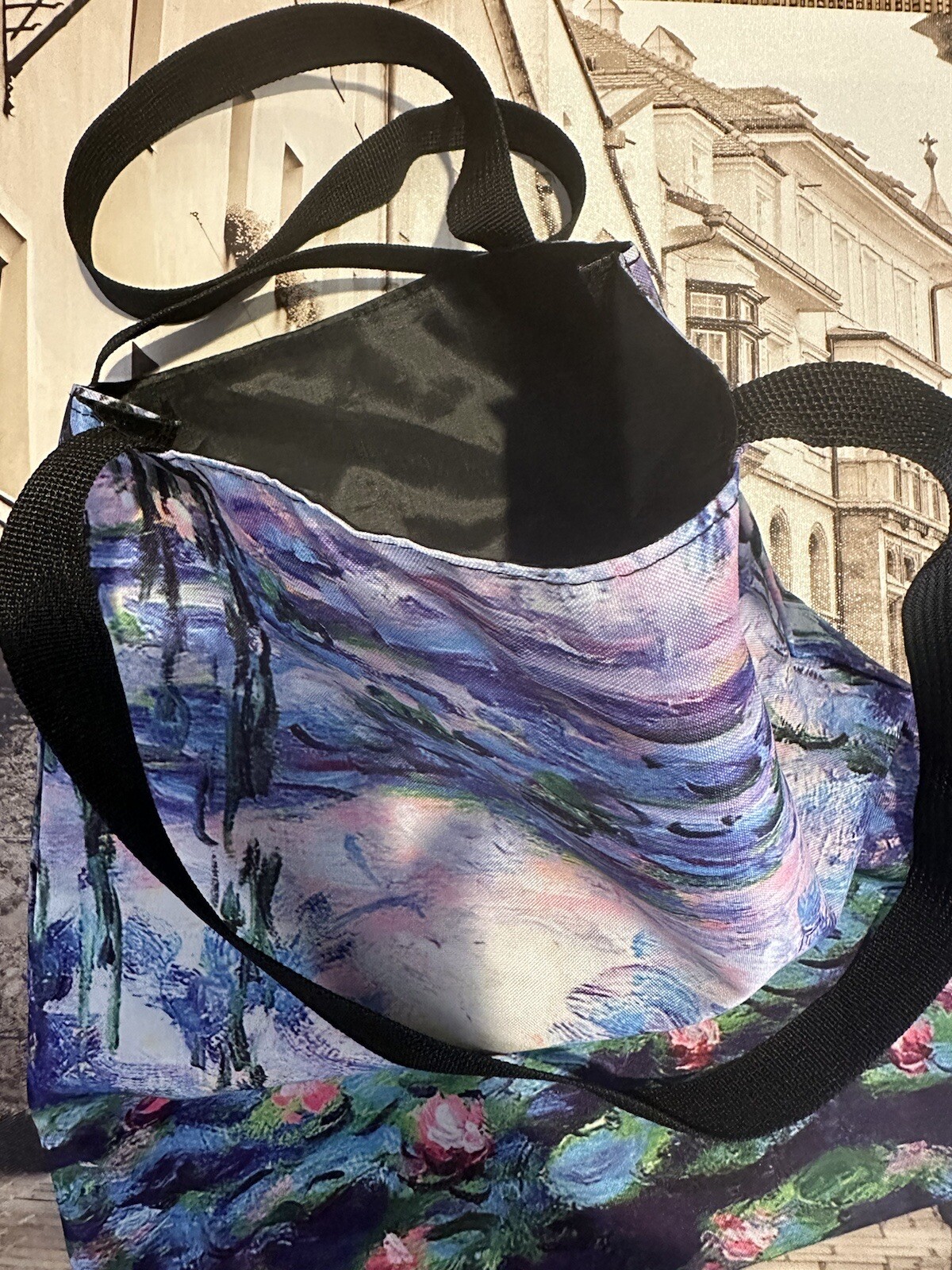 Monet Water Lilies Handbag Shoulder Bag Tote Bag Travel Bag Artist Bag ...