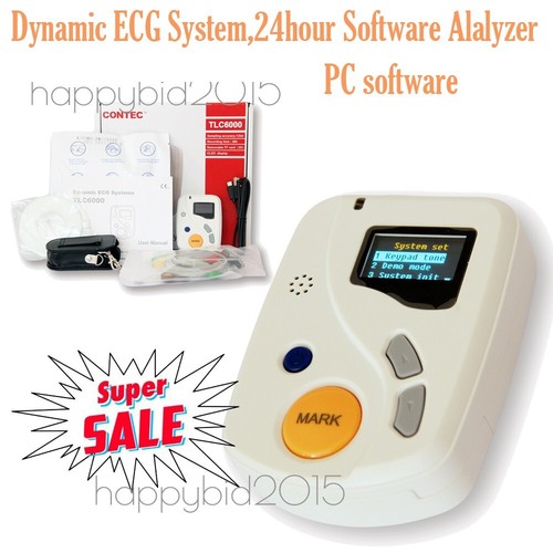 CONTEC Dynamic ECG Holter Systems 24 Hours EKG Recorder/Analyzer,Free software | eBay
