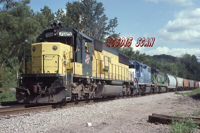 CHICAGO & NORTHWESTERN (CNW) SD50 #7025 w/train- Original Slide | eBay
