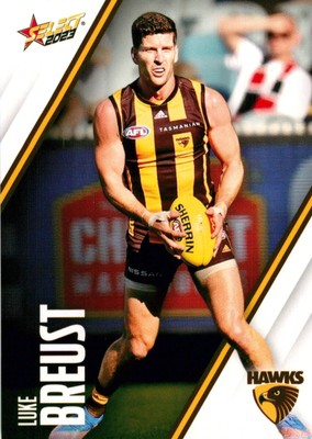 New 2023 HAWTHORN HAWKS AFL Card LUKE BREUST Footy Stars | eBay