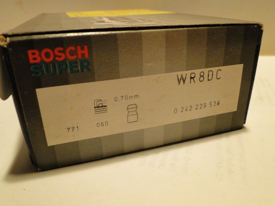 Box 10 Bosch Super Cu-Electrode WR8DC 14mm Spark Plugs Audi BMW ...