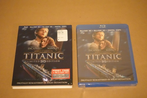 Titanic (1997, 4 Disc 3D Blu-Ray/Blu-Ray/DVD Set) BRAND NEW WITH ...