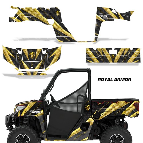 AMR UTV Graphics Decals for Polaris Ranger 1000 XP NODRS 2 DR 2018-24 ...