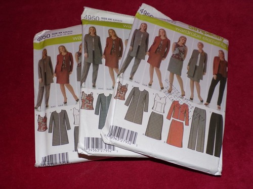 🌼 SIMPLICITY #4950-LADIES BUSINESS TOP-JACKET-SKIRT & PANTS PATTERN 8 ...