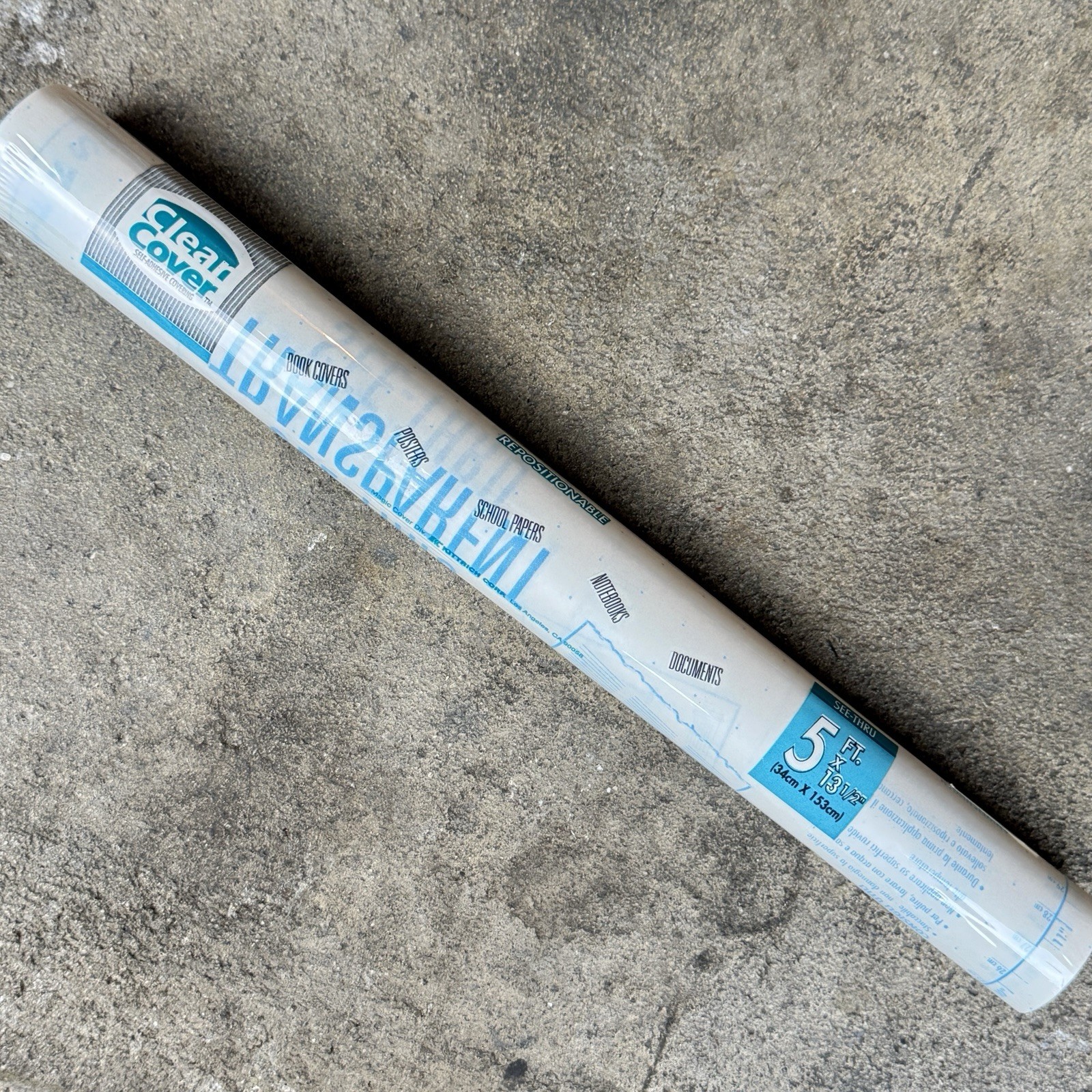 2 Pack Clear Contact Paper Rolls Self Adhesive 13.5in x 5ft for ...